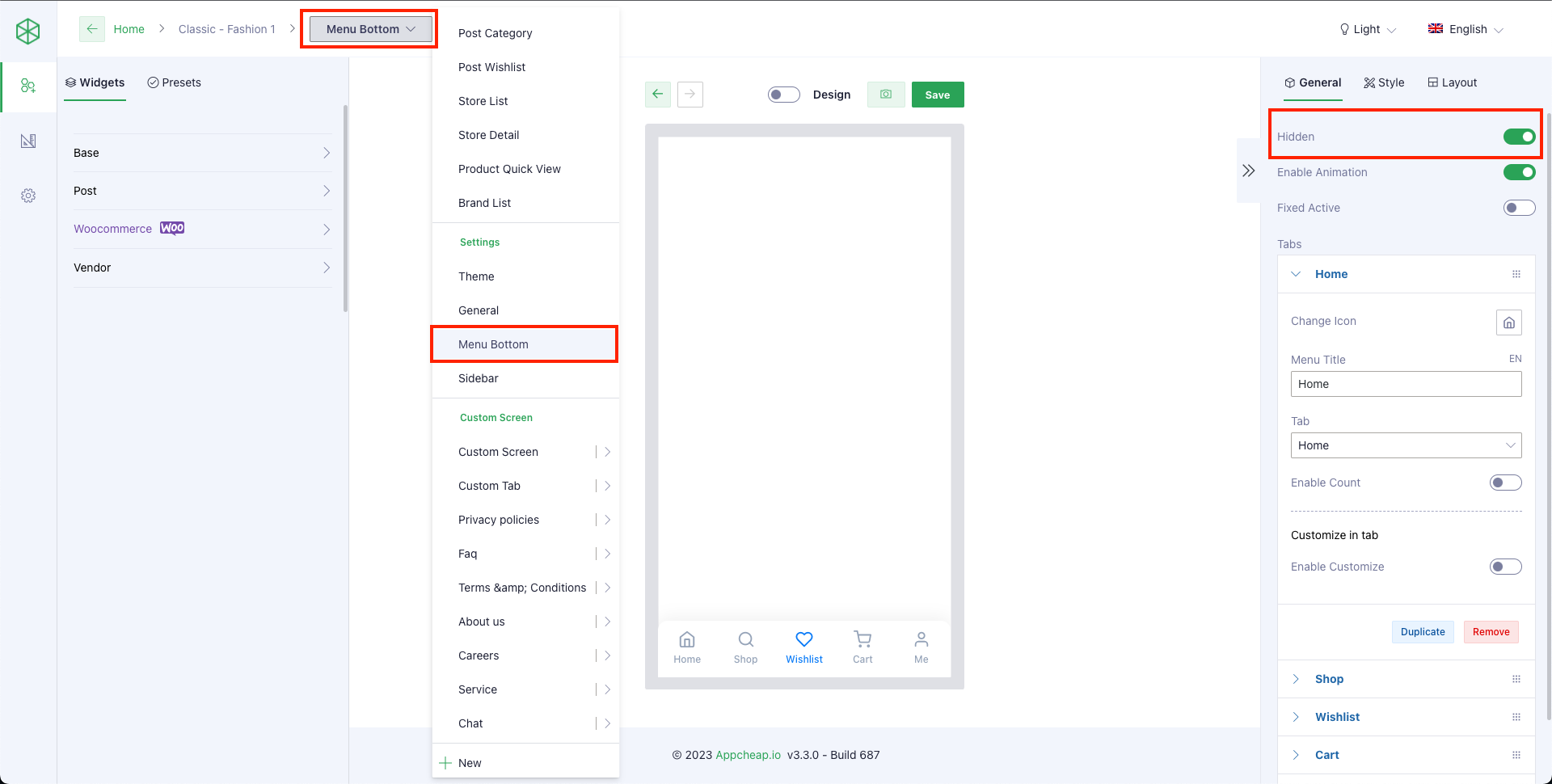How to hide bottom bar? – Appcheap