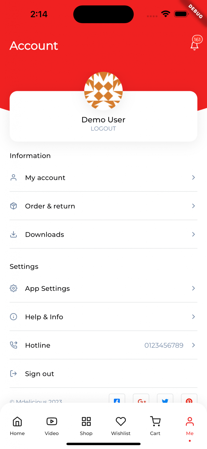 Layouts & blocks profile – Appcheap