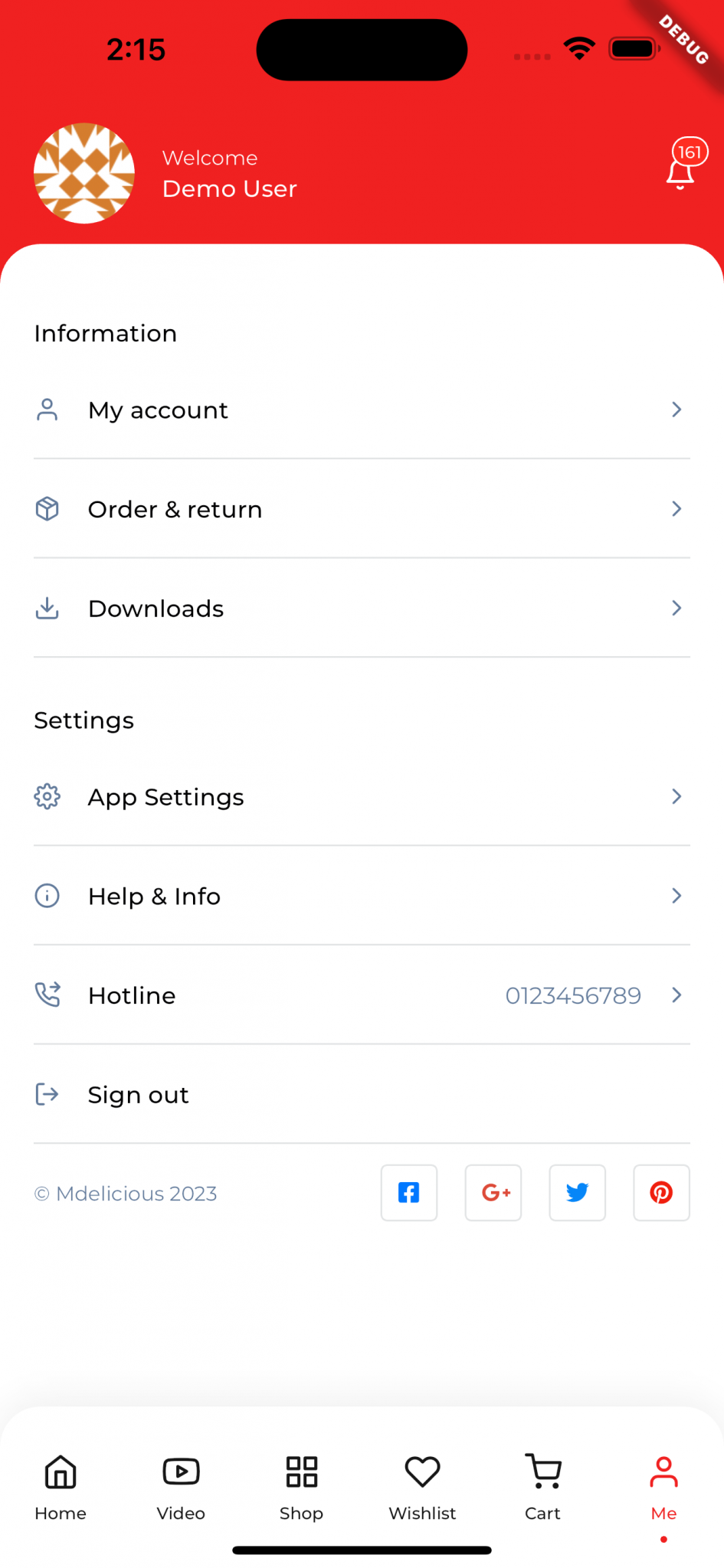 Layouts & blocks profile – Appcheap