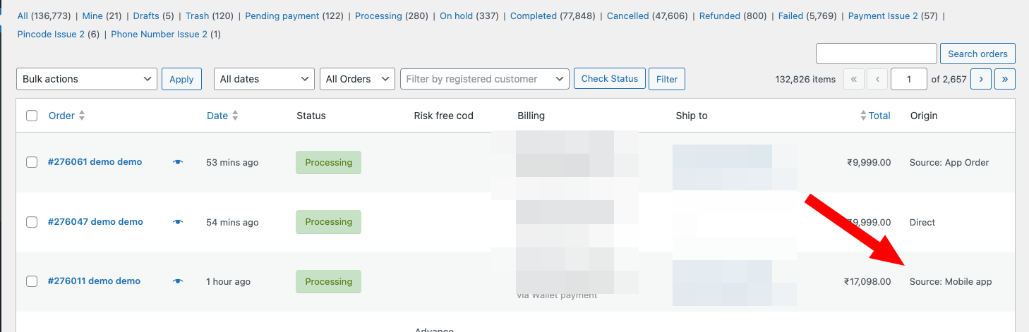 Identify App Orders – Appcheap